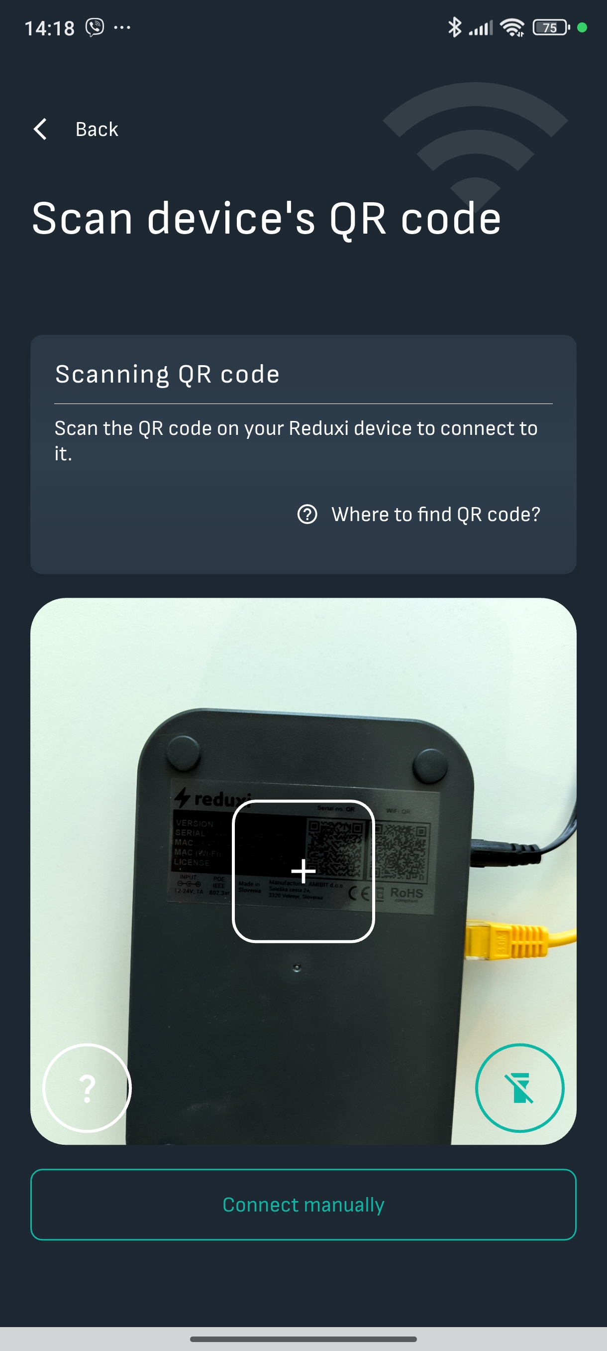 Reduxi Controller setup with Reduxi app – Slovenian